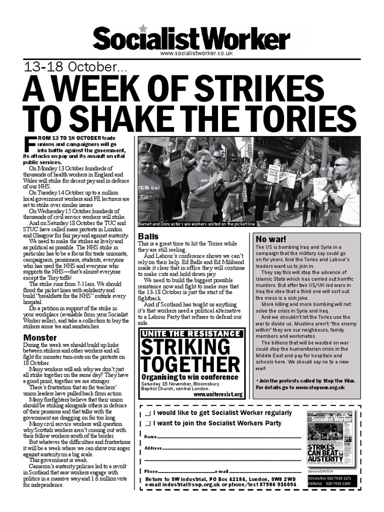 A Week of Strikes To Shake The Tories: Striking Together | PDF | Strike ...