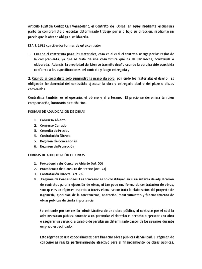 Artículo 1630 Del Código Civil Venezolano