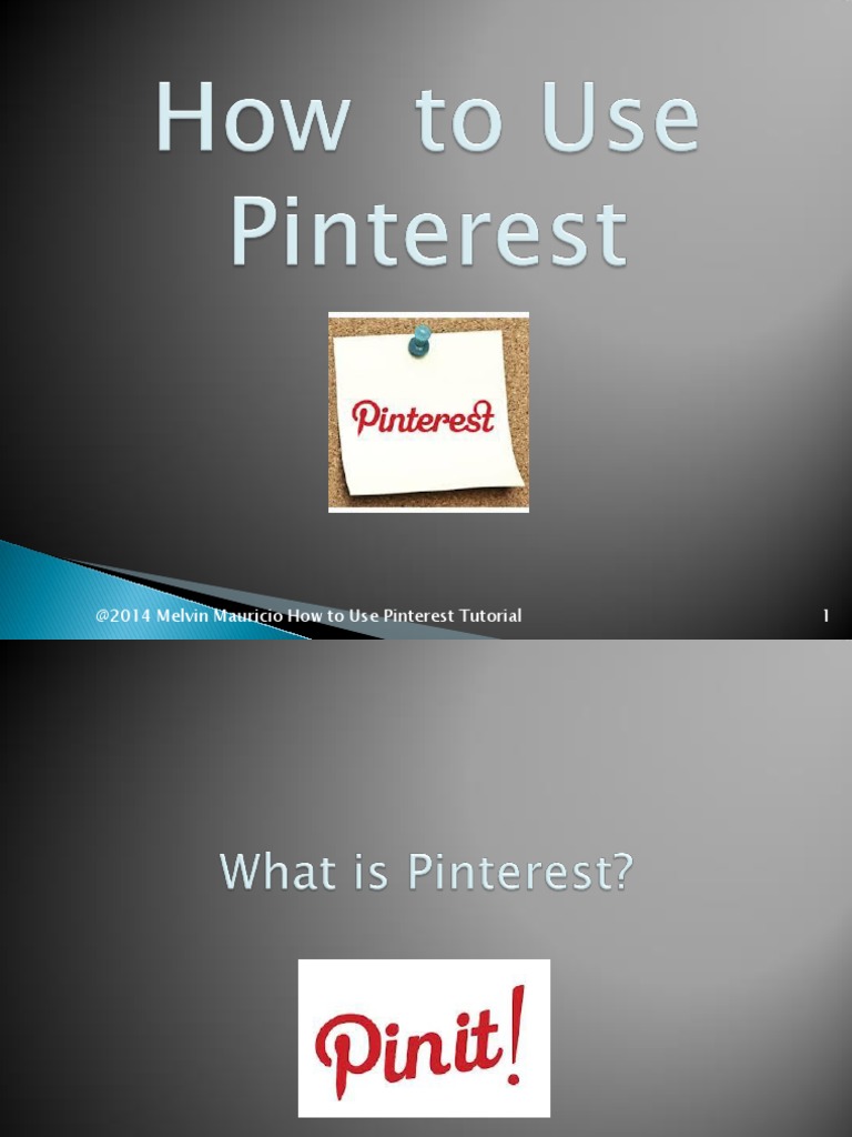How To Use Pinterest | PDF | Human–Computer Interaction | Social Software