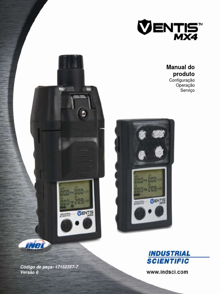 Ventis MX4 - Manual de Operação | PDF | Lítio | Gases