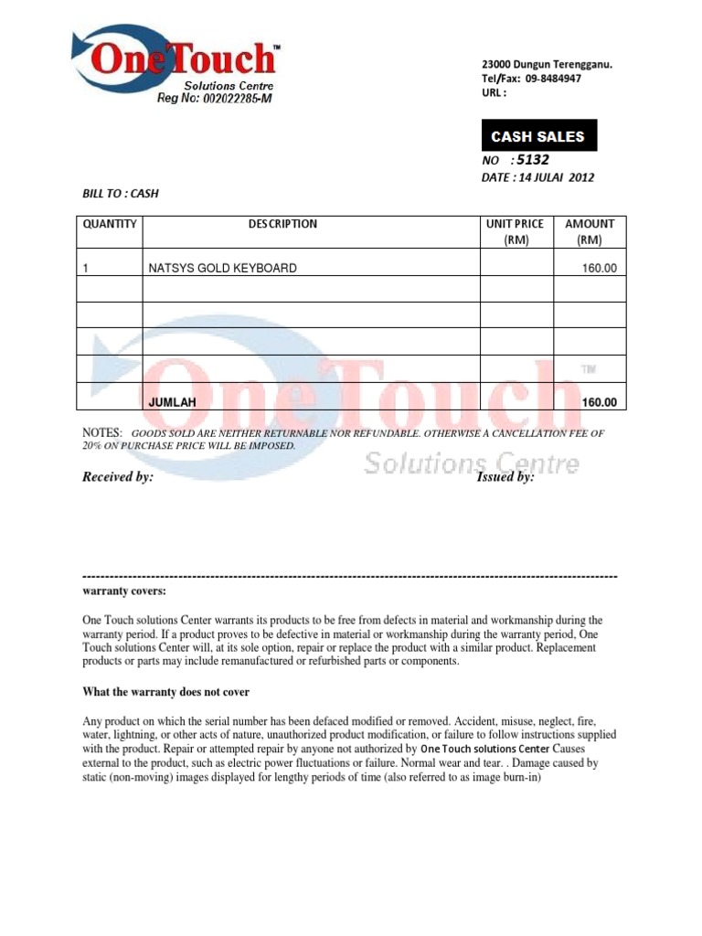 Cash Bill Natsys-1 | Download Free PDF | Business | Economics