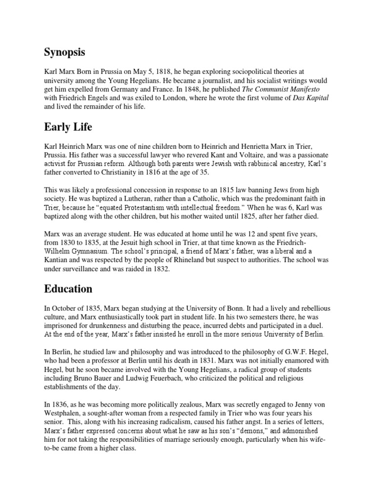 Karl Marx | PDF | Karl Marx | Frankfurt School