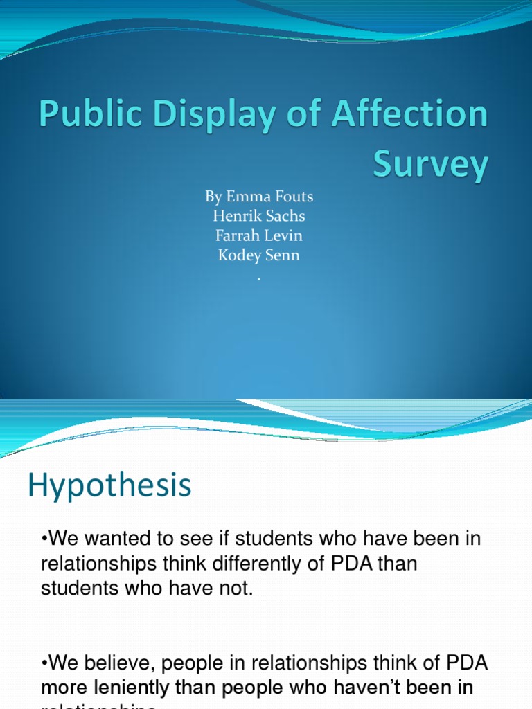 Public Display of Affection Survey - 2014 Sample | PDF | Human ...