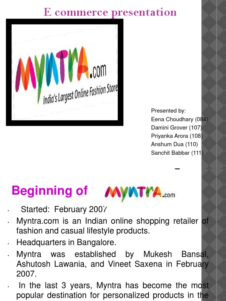 An Analysis of Myntra's E-Commerce Business Model, Marketing Strategies ...
