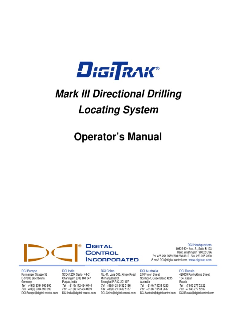 DigiTrak Mark III Directional Drilling Locating System | Download Free ...