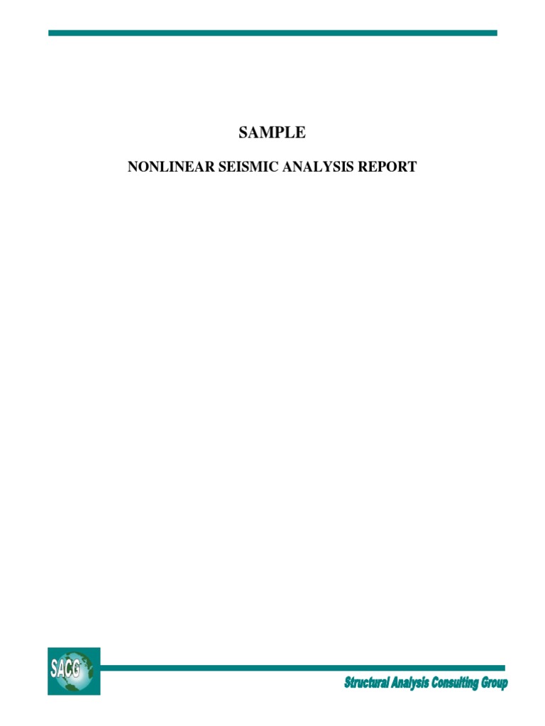 Sample Seismic Analysis Report | PDF | Strength Of Materials | Beam ...