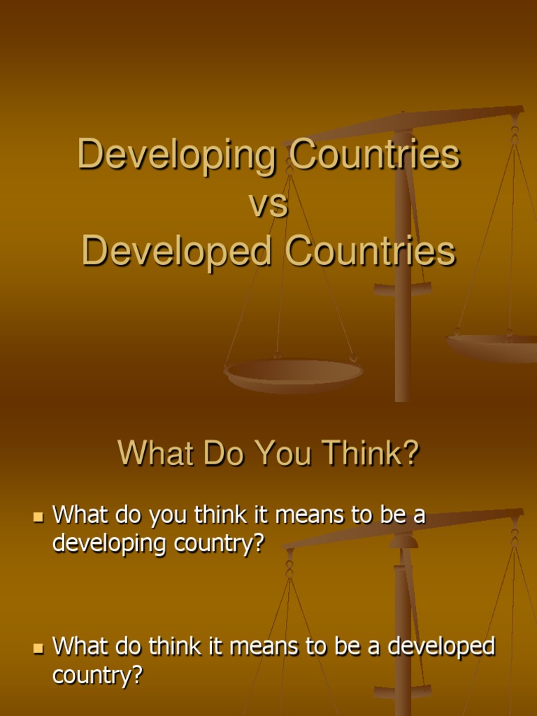 Developing Countries Powerpoint | PDF | Developing Country | Gross ...