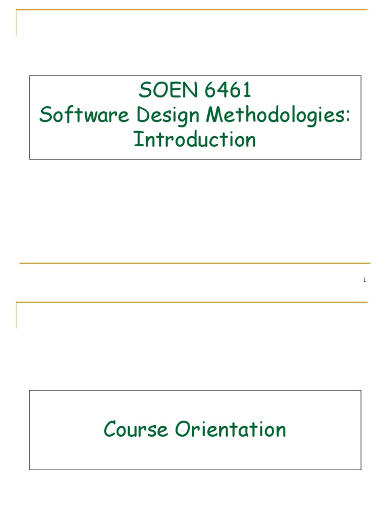 Software Design Course Guide | PDF | Agile Software Development ...