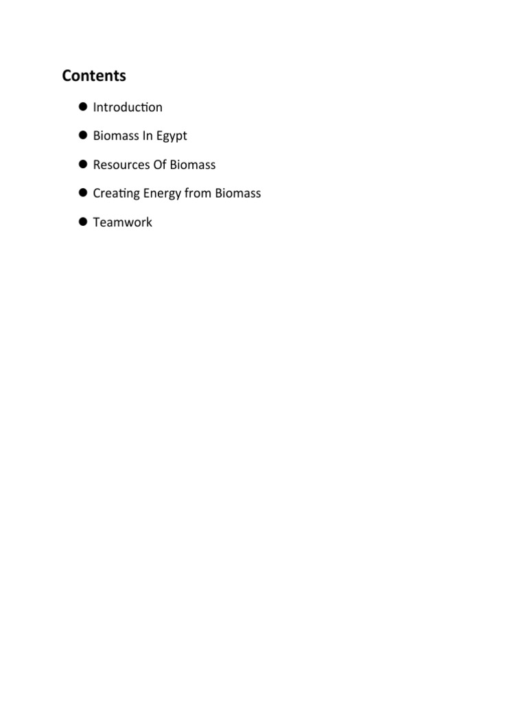 Biomass Energy and Biogas in Egypt | PDF | Biogas | Renewable Energy