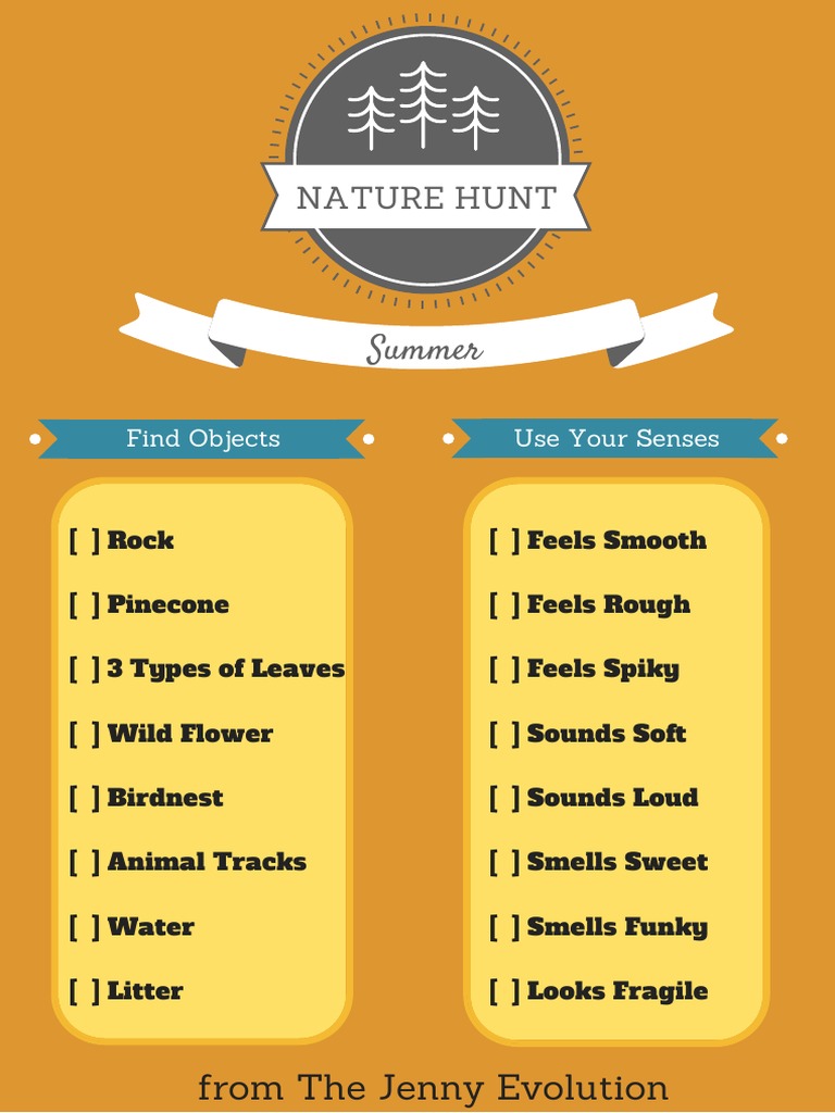 Free Nature Scavenger Hunt Scav Hunt! | PDF | Religion & Spirituality ...