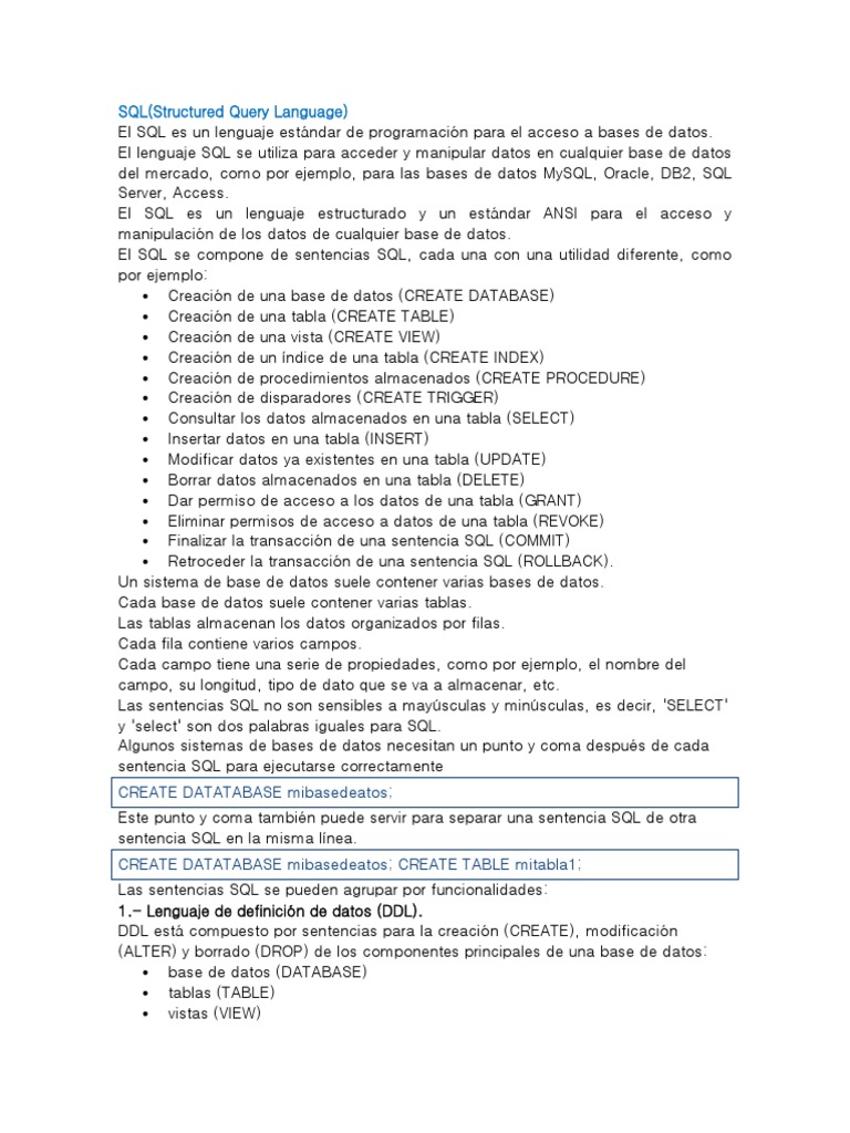 SQL11 SQL | PDF | SQL | Tabla (base de datos)