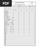 Control Valve Data Sheet | PDF | Valve | Pressure