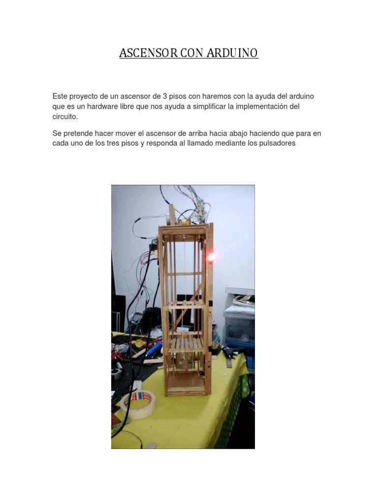 Ascensor Con Arduino | PDF Ascensor Con Arduino | PDF