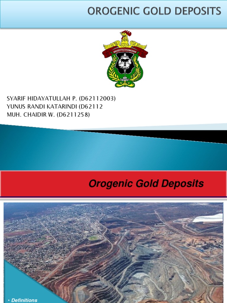 Orogenic Gold Deposits Overview | PDF | Petrology | Geology