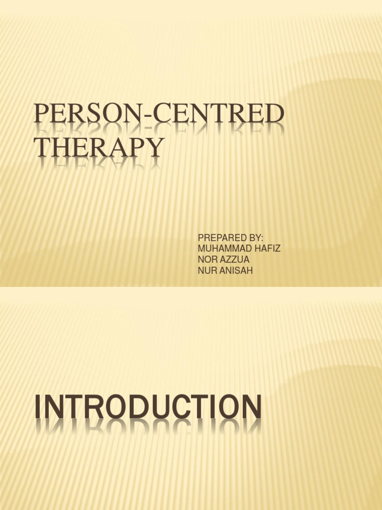 Person Centred | PDF | Psychotherapy | Positive Psychology