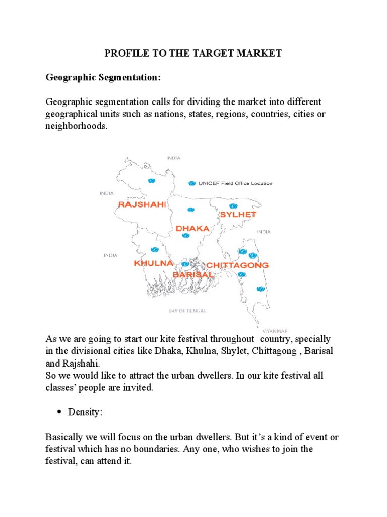 The Profile to the Target Market | Market Segmentation | Business ...