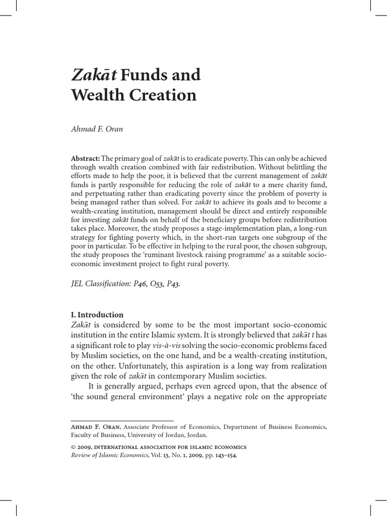 Zakat Funds | Poverty | Poverty & Homelessness
