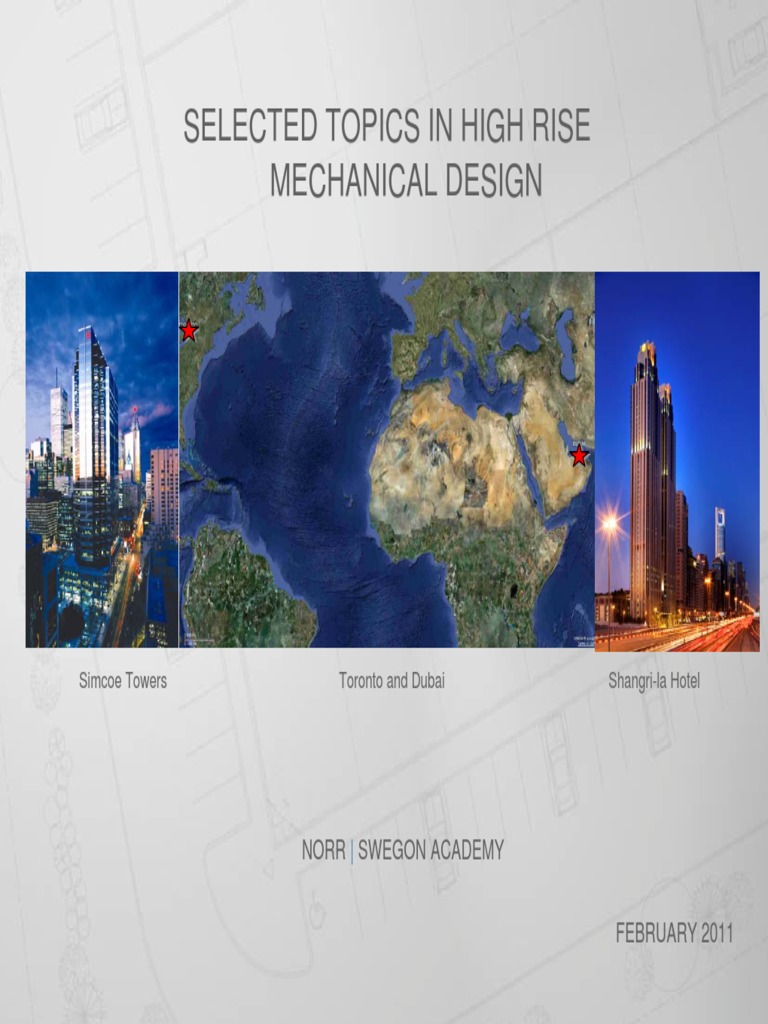 High Rise Mechanical Design | PDF | Hvac | Air Conditioning