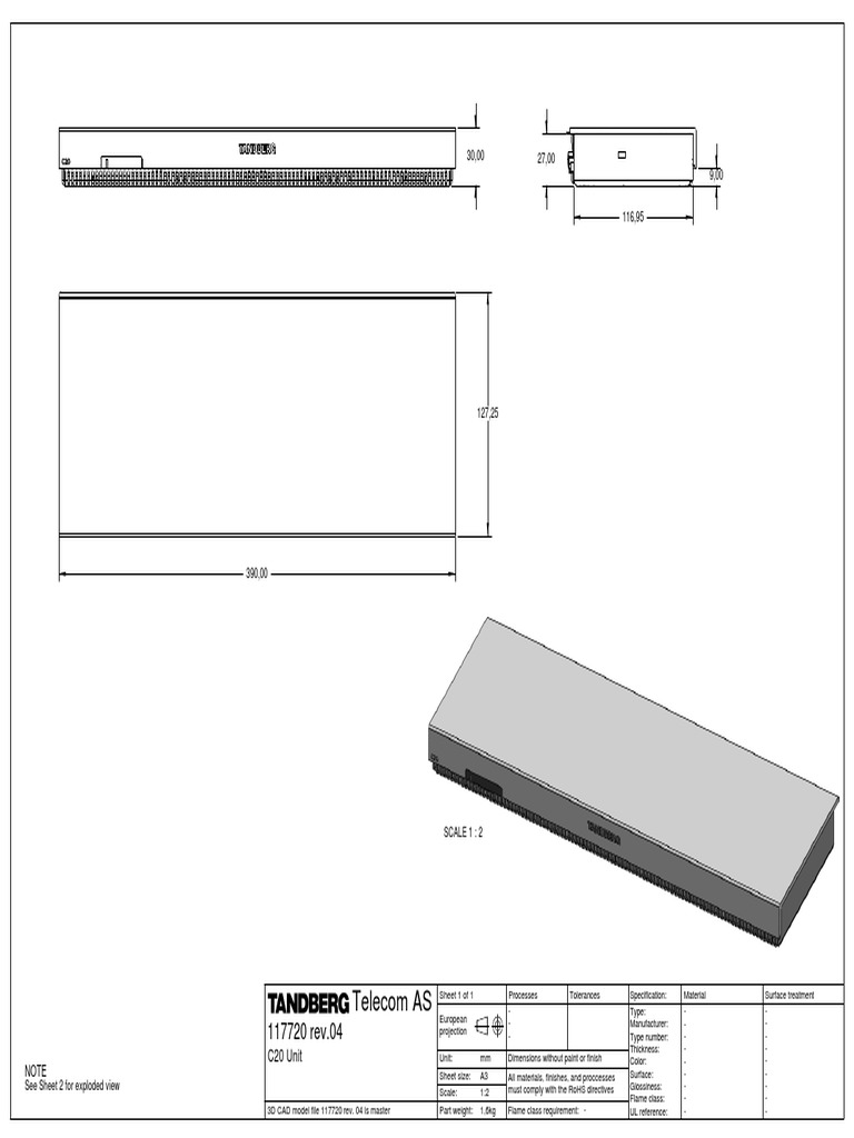 c20 Cad Drawing | PDF