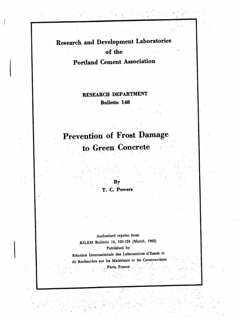 Frost Damage Prevention in Green Concrete | PDF | Strength Of Materials ...