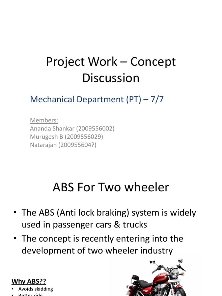 Project Work - Concept Discussion | PDF
