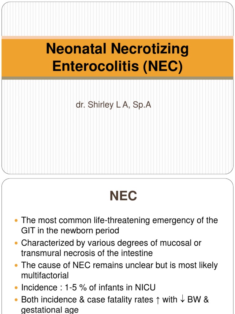Necrotizing Enterocolitis (NEC) | PDF | Science & Mathematics