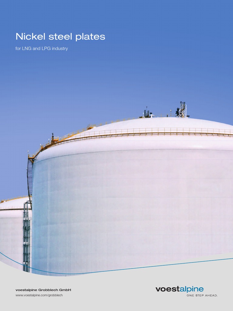 Brochure Nickel Steel Plates E | PDF | Liquefied Petroleum Gas | Cryogenics