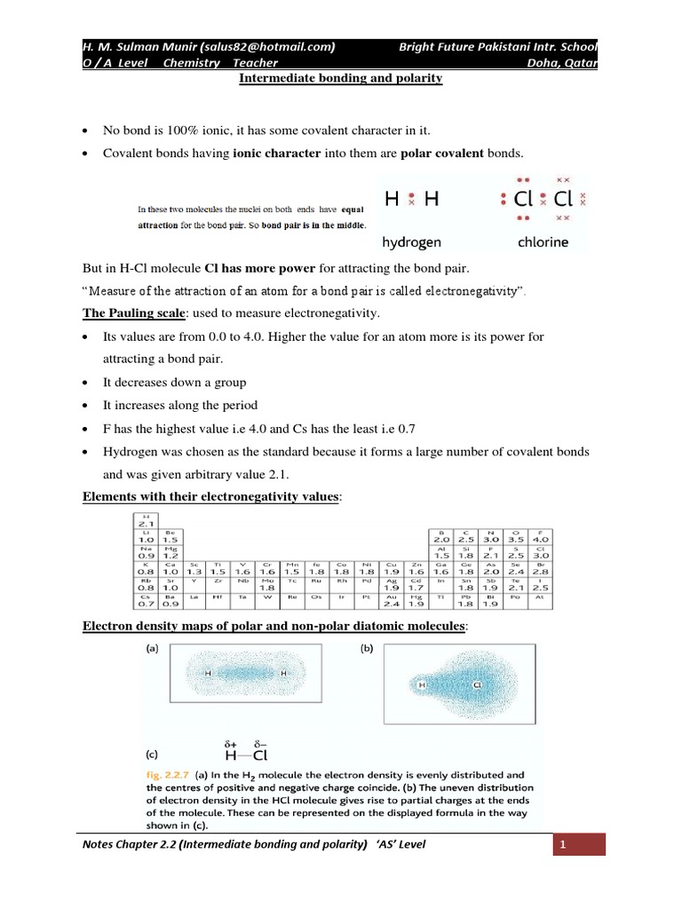 AS'Level EDEXCEL chemistry Chapter#2.2