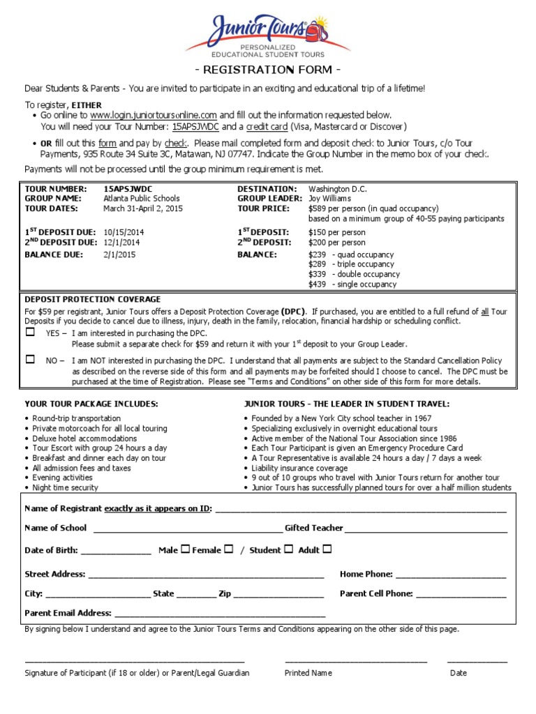 UpdatedAtlanta Public Schools - Registration Form | PDF | Fee | Cheque