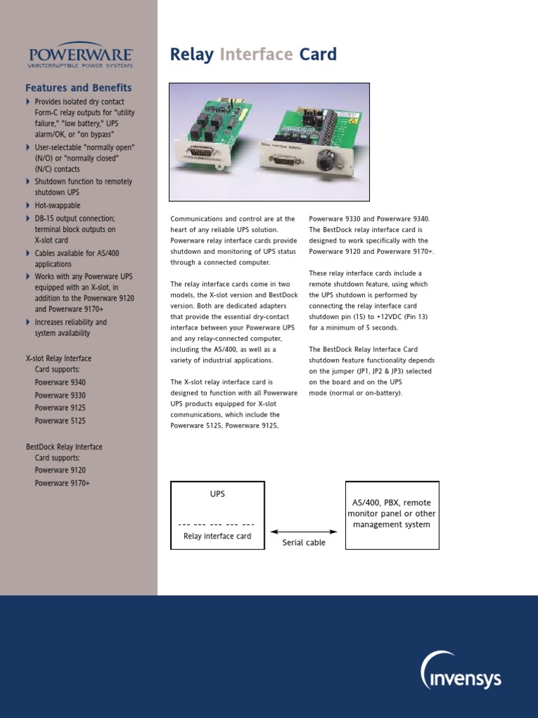 Relay Card: Interface | PDF | Electrical Connector | Relay