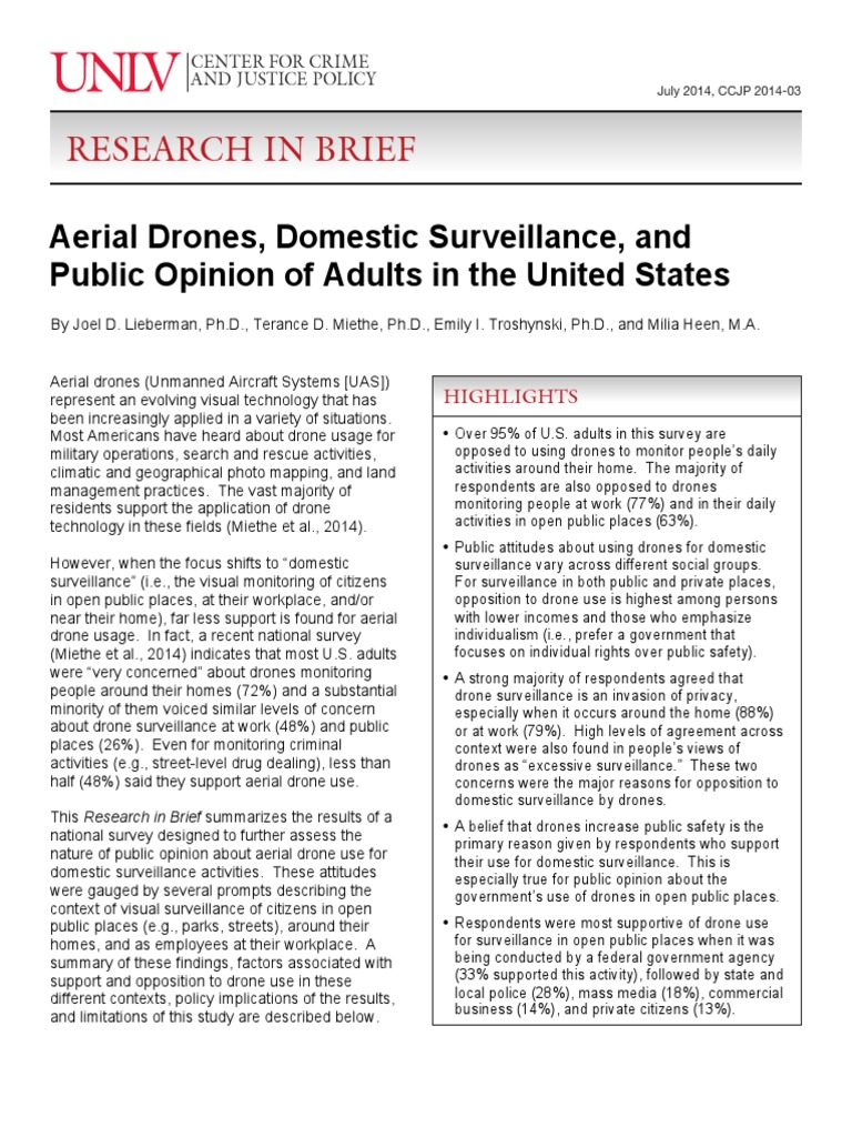 Rib CCJP 2014-03 | PDF | Surveillance | Unmanned Aerial Vehicle