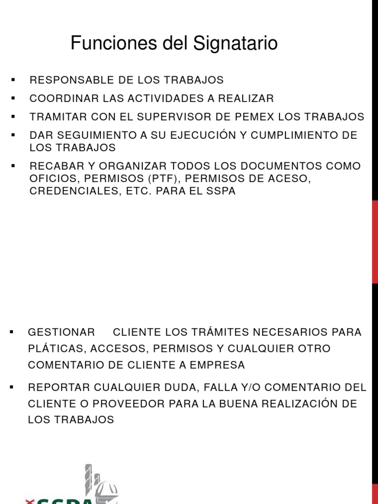 Funciones Del Signatario | PDF