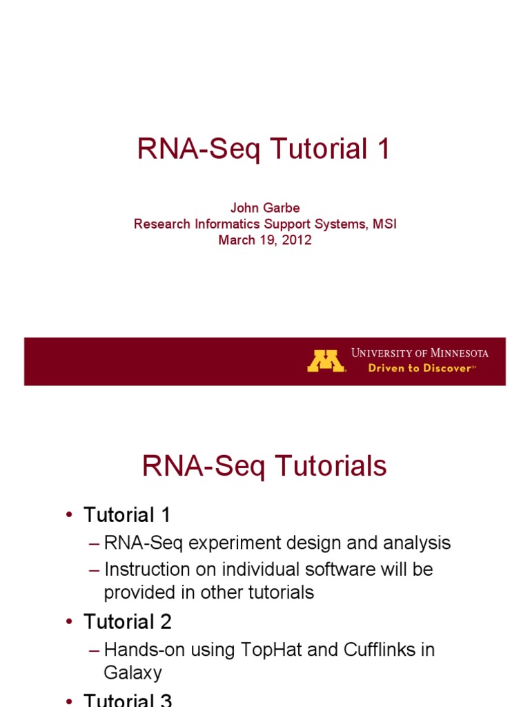 RNA-Seq Module 1 | PDF | Gene Expression | Alternative Splicing