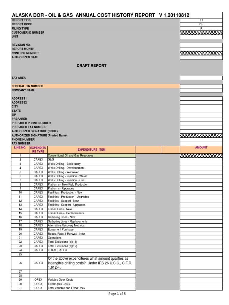 CAPEX_OPEX_List | Capital Expenditure | Taxes