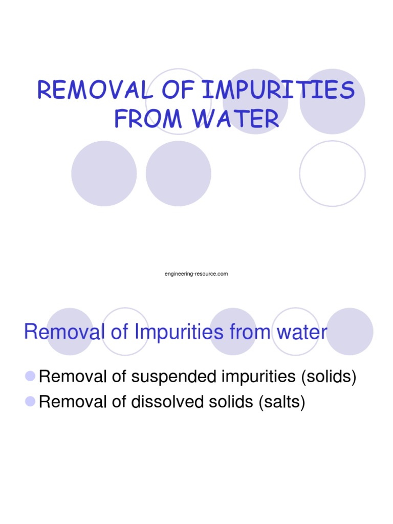 Removal of Impurities | PDF | Ion Exchange | Sodium