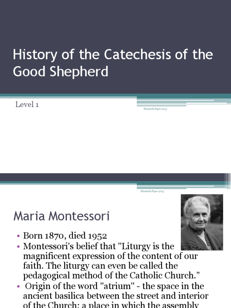 History of The Catechesis of The Good Shepherd | PDF | Montessori ...