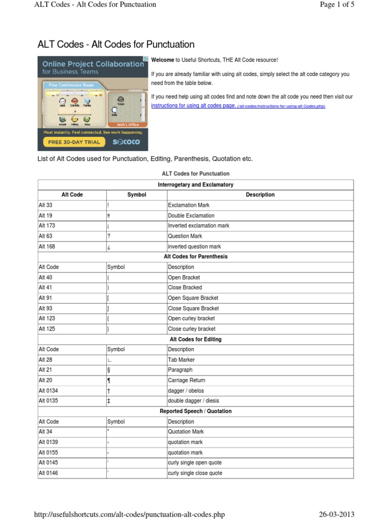 ALT Codes On QWERTY Keyboards | Download Free PDF | Encodings | Text