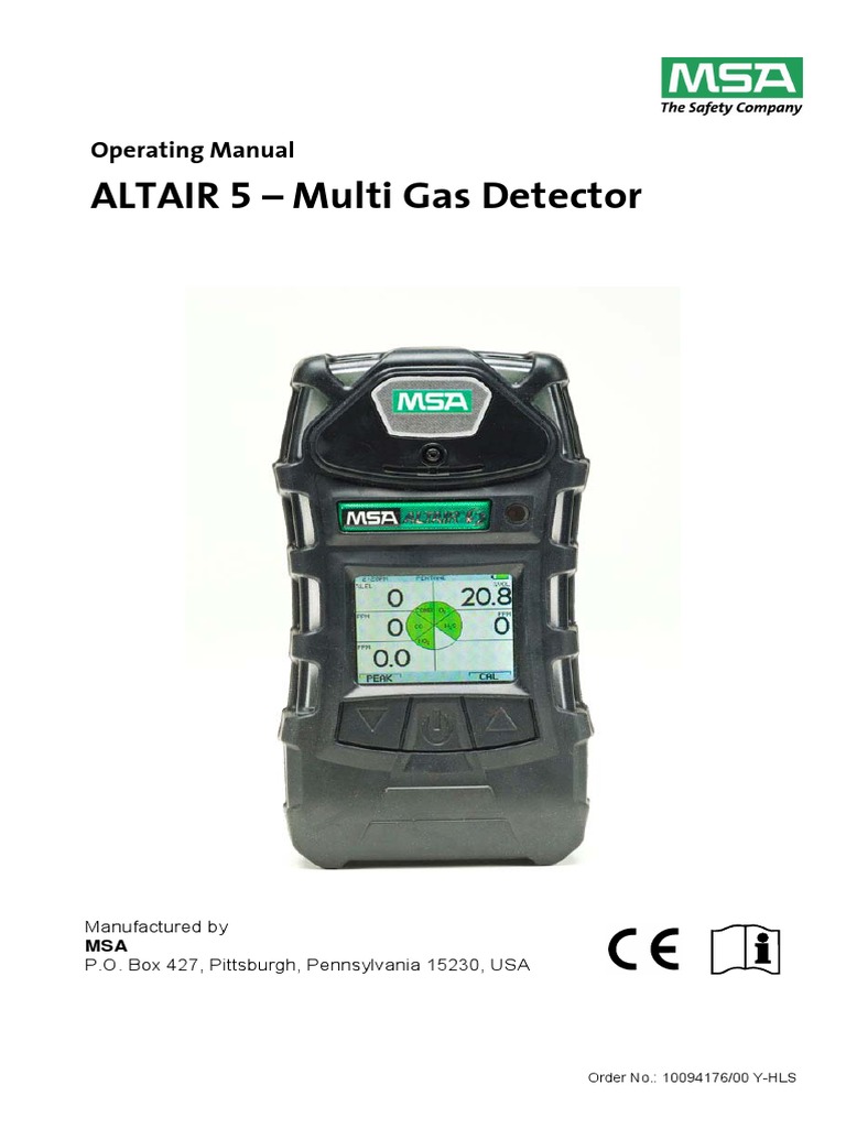 Altair 5 Multi Gas Detector Manual Pdf Battery Charger Battery