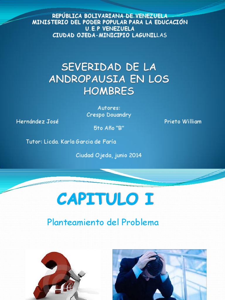 Severidad de La Andropausia en Los Hombres | PDF | Testosterona | Vejez