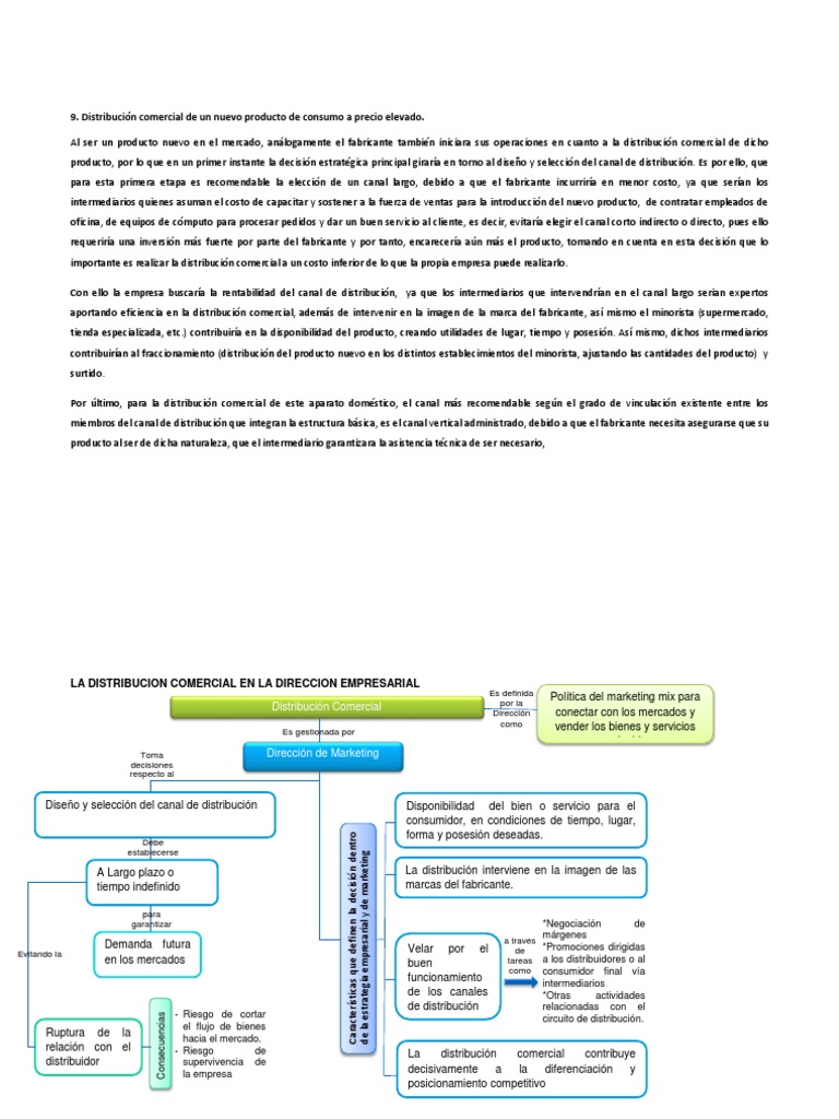 La Distribucion Comercial en La Direccion Empresarial | PDF ...