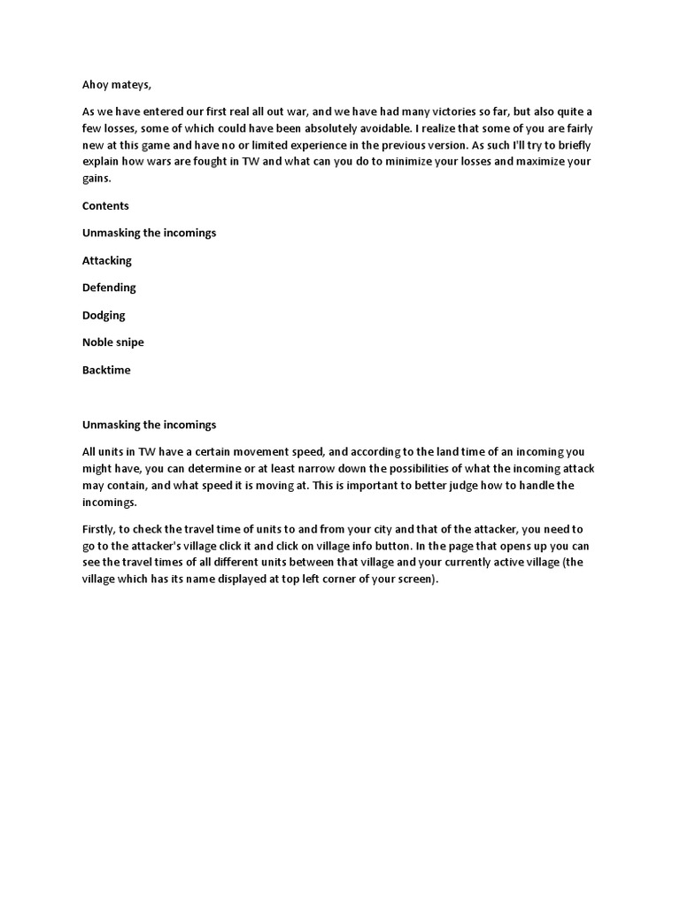 TW War Strat For Dummies | PDF | Sniper | Warfare