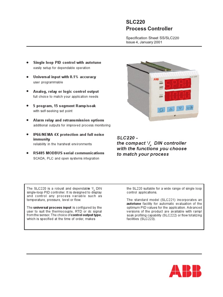 SLC 220 Universal | PDF | Thermocouple | Electricity