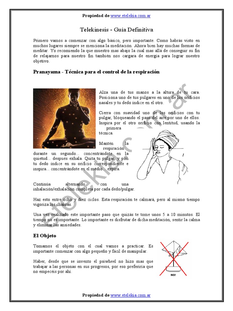 Telekinesis Avanzada Guia Definitva Etelekia Com Ar | PDF | Campo ...