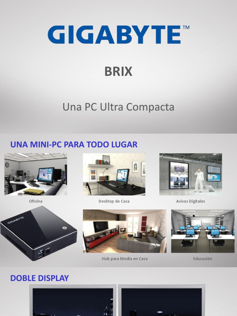 BRIX Sales Kit - 20130912 - 1 - Español | PDF | Hdmi | Electrónica de consumo