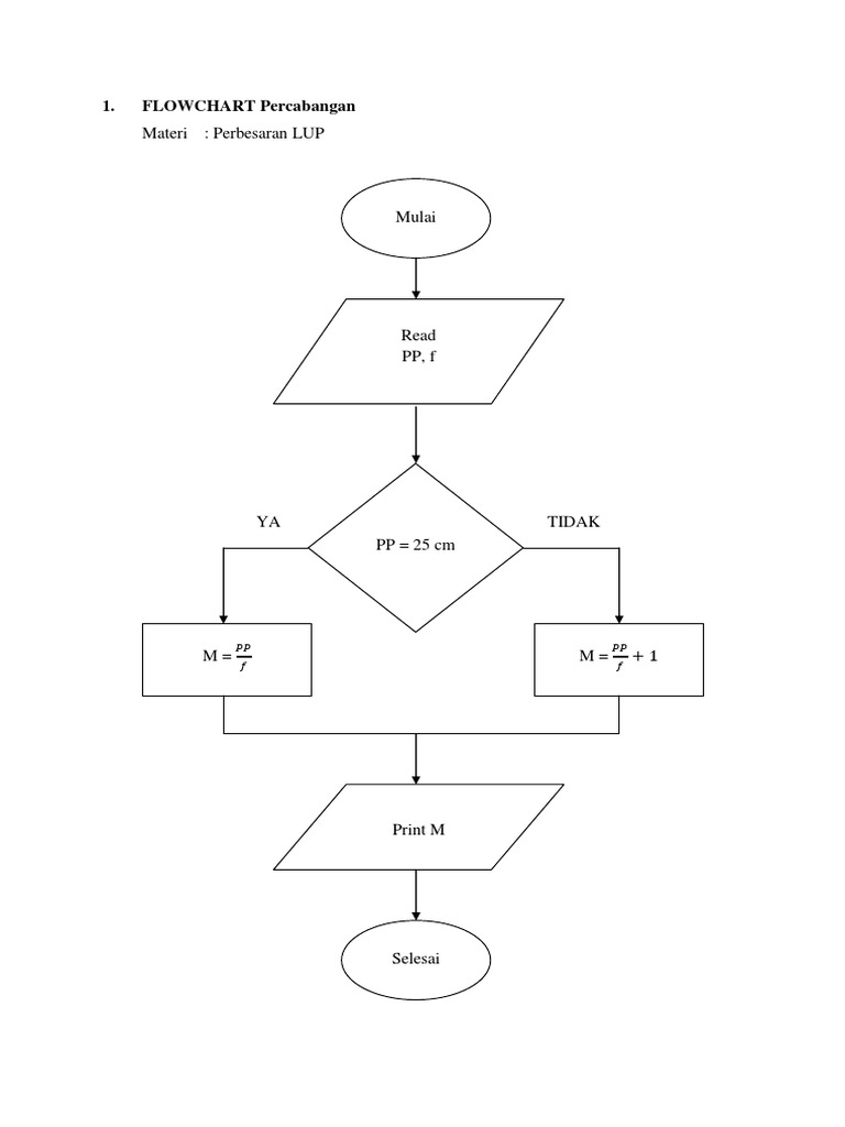Flowchart Bercabang | PDF