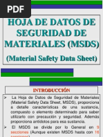 Las 16 Partes de Los MSDS | PDF | Primeros auxilios | Química