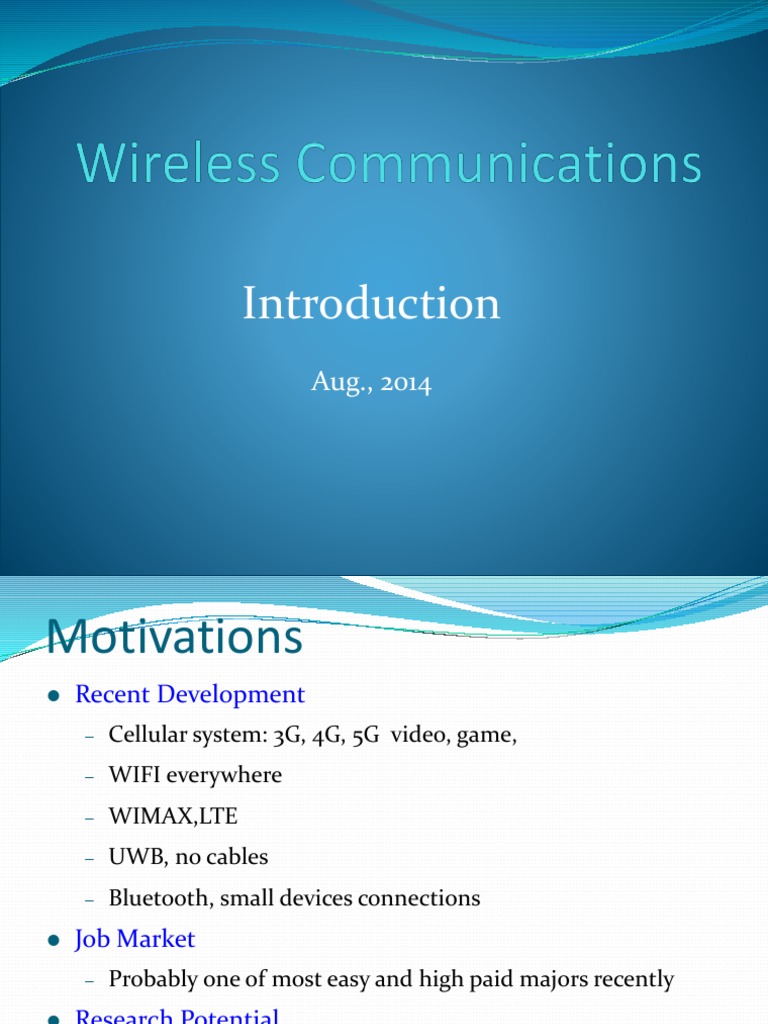 Introduction to Wireless Communication | PDF | Duplex ...