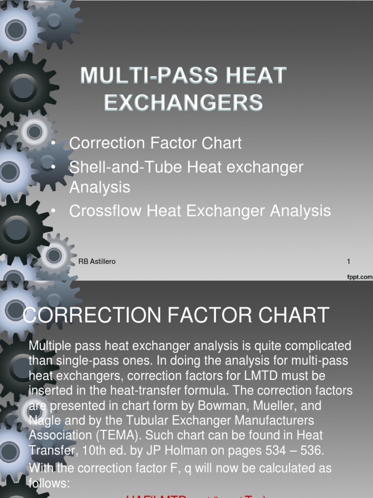 Multi-Pass Heat Exchanger Correction Factors | PDF | Heat Exchanger ...