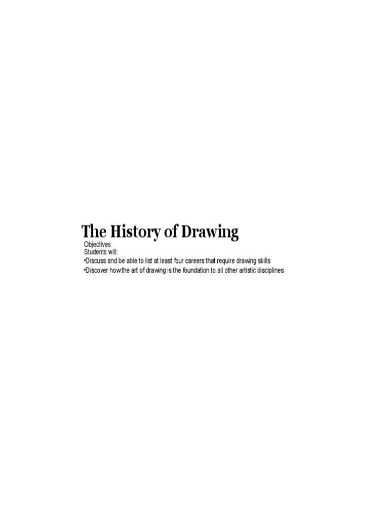 Evolution of Drawing Through History | PDF | Drawing | Paintings