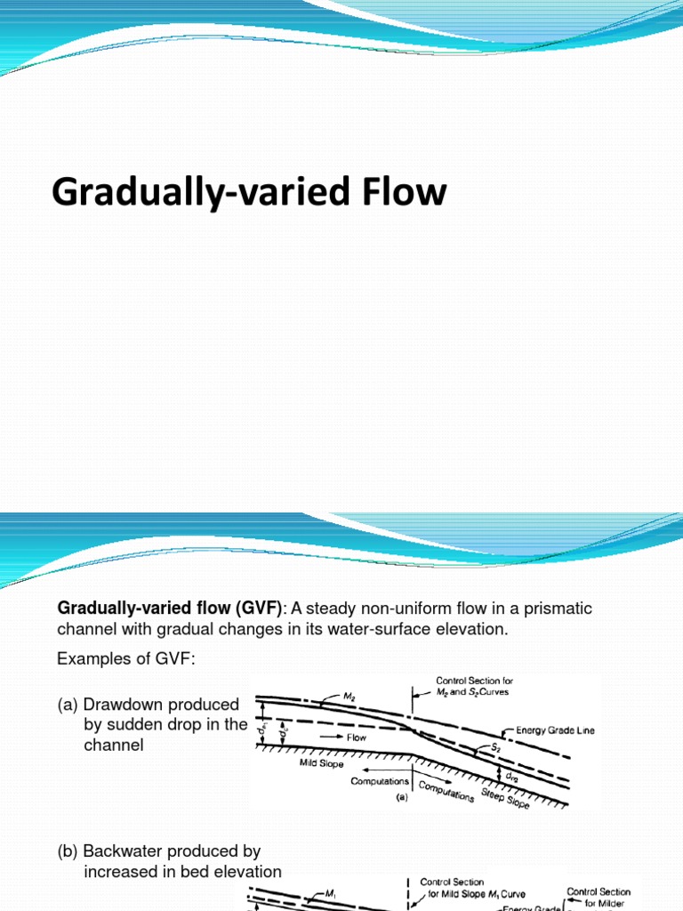 Gradually-Varied Flow | PDF | Slope | Civil Engineering